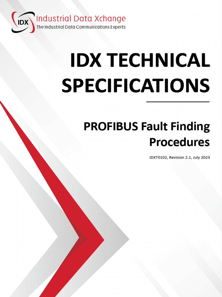 IDXT0102 PROFIBUS Fault Finding Procedures v2.1 | PDF | Electrical Connector | Computer Network