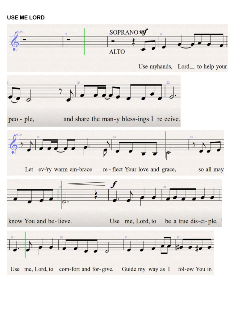 Use Me Lord | PDF