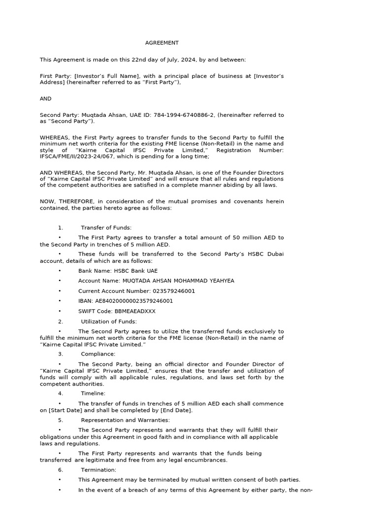 HSBC Uae | PDF | Civil Law (Legal System) | Business Law
