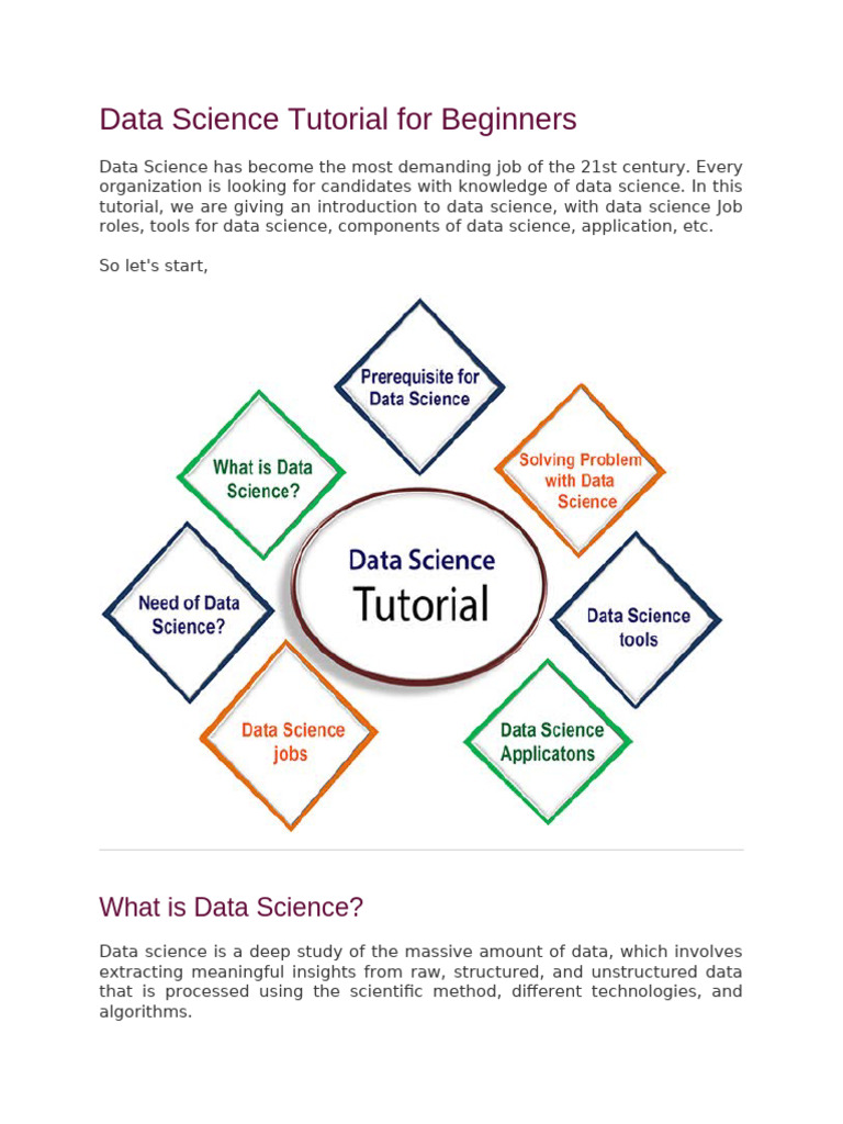 CD101 Fundamental of Data Science | PDF | Data Science | Machine Learning