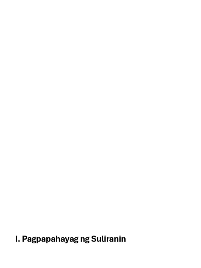 Pangkat 1 Filipino 1 | PDF