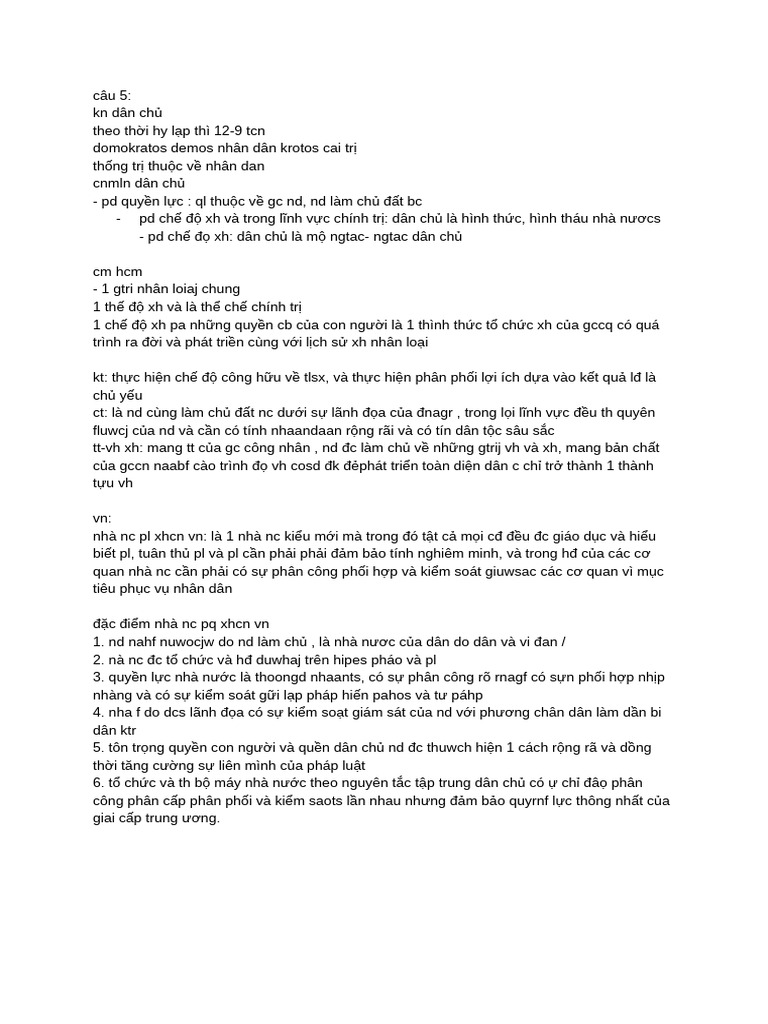 đề cương cnxh | PDF