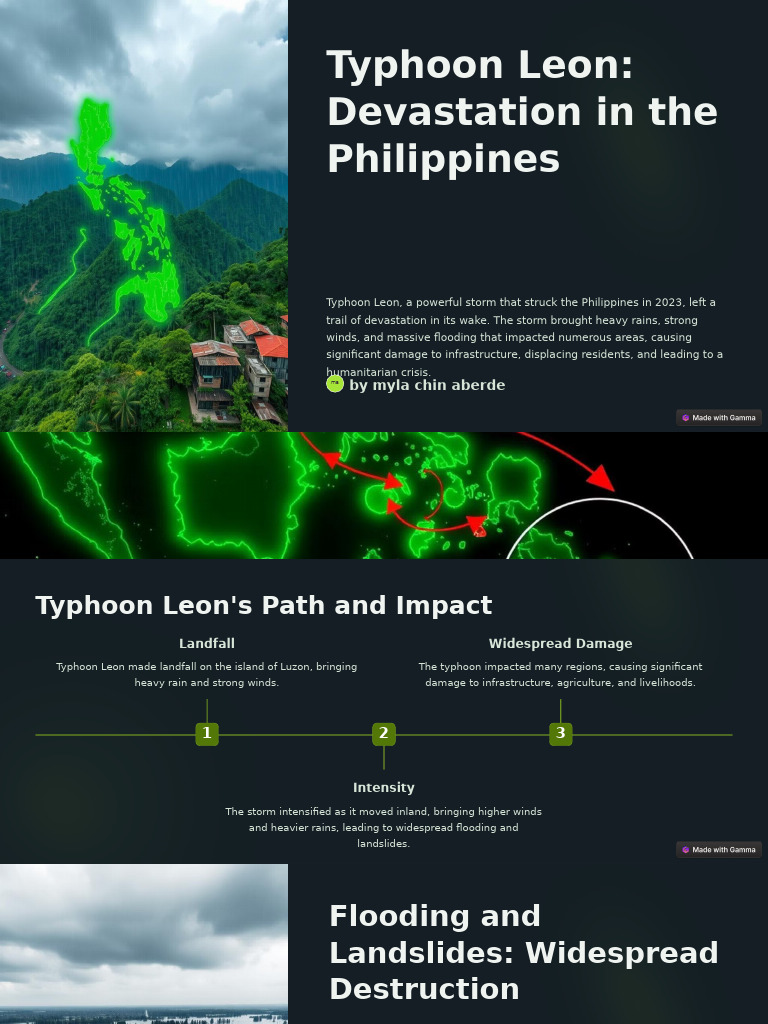 Typhoon Leon: Impact and Recovery in 2023 | PDF | Flood | Emergency ...
