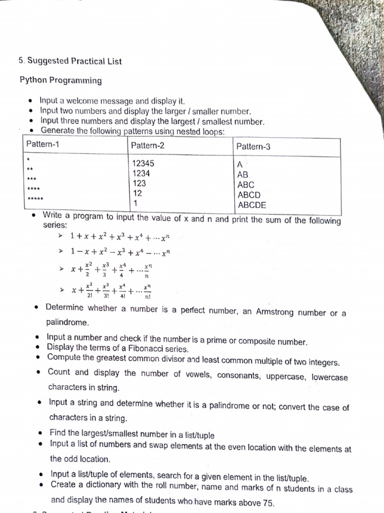 Practical Assignment Class XI CS | PDF | Numbers | Elementary Mathematics