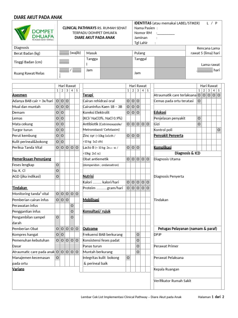 CP Diare Akut - Anak | PDF