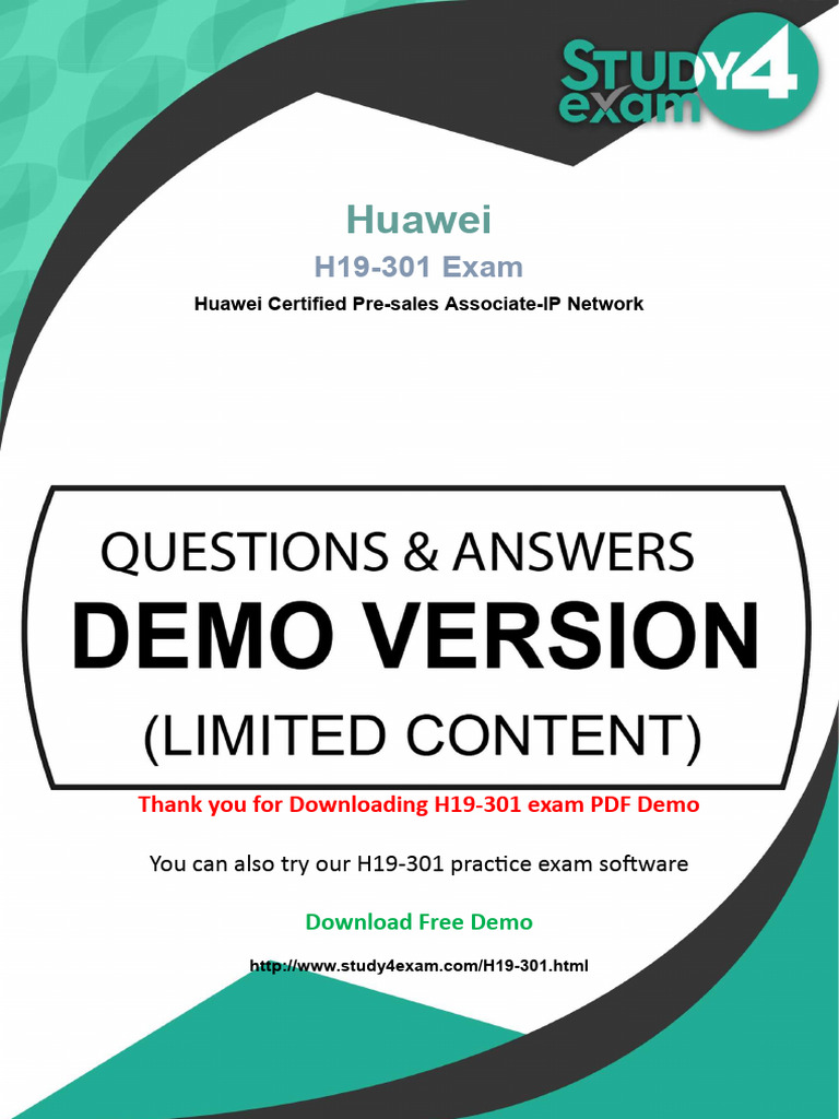 H19-301-demo | PDF | Computing