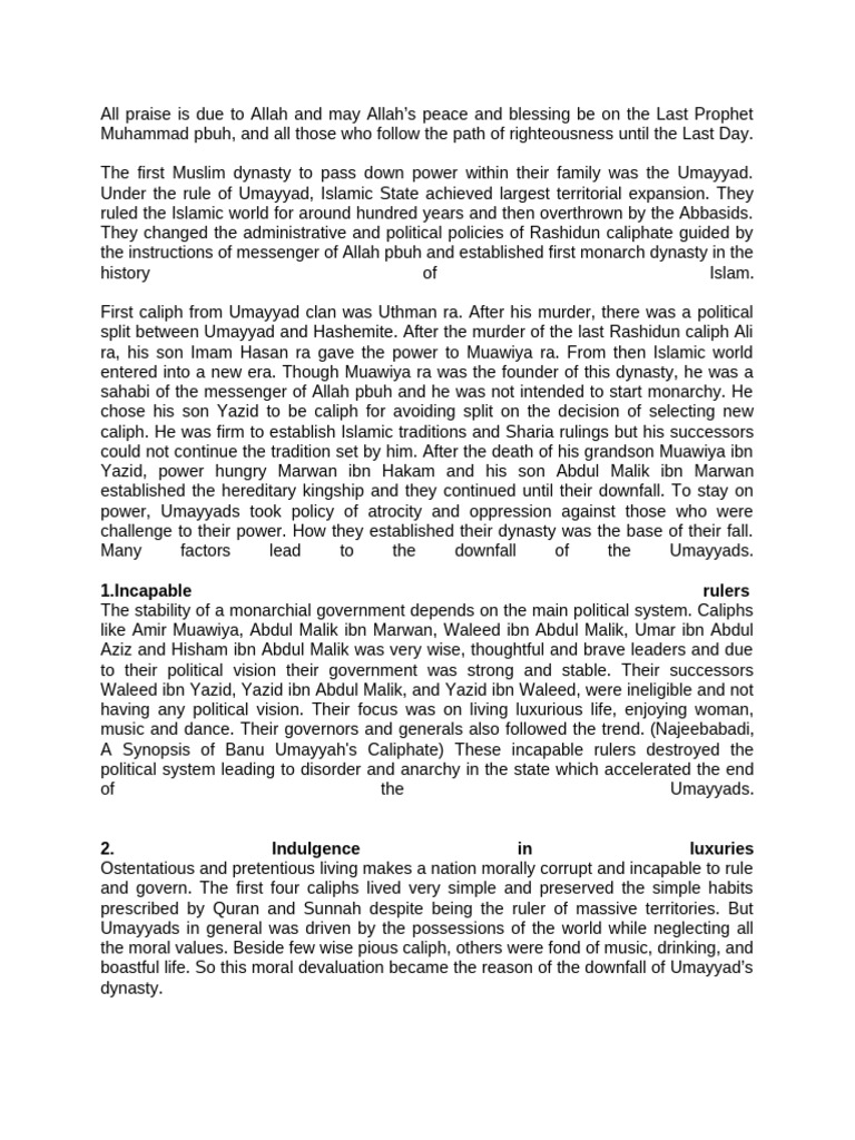 All Praise Is Due To Allah and May Allah | PDF | Caliphate | Ali