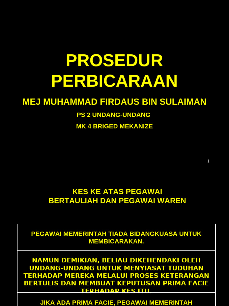 Prosedur Perbicaraan Terus | PDF