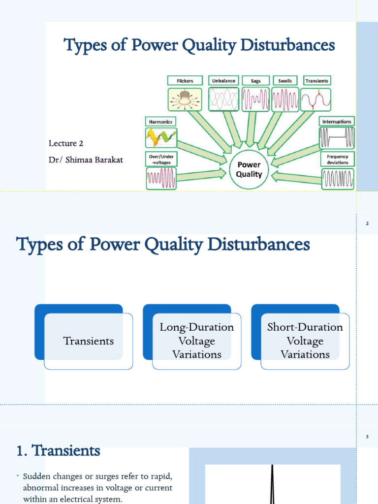 Lect 2 - Types of Power Quality Disturbances-1 | PDF | Transformer ...