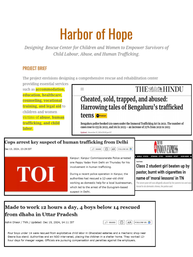 Synopsis - A Harbor of Hope | PDF | Human Trafficking | Justice