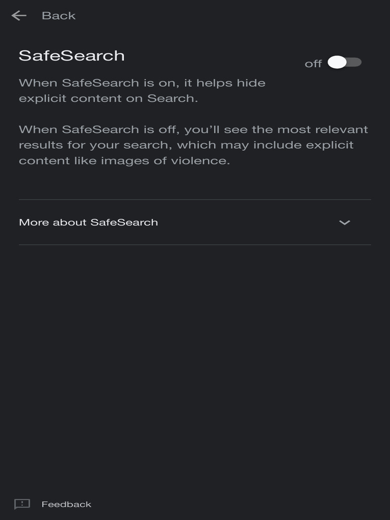Your SafeSearch Setting | PDF