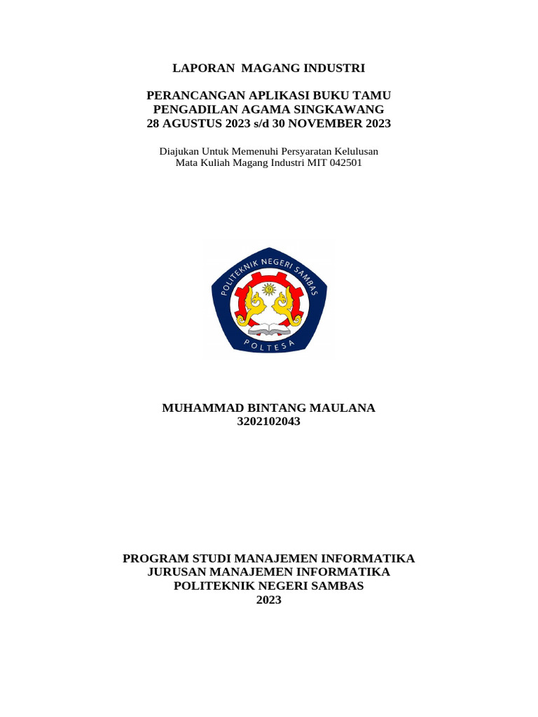 Laporan Magang | PDF