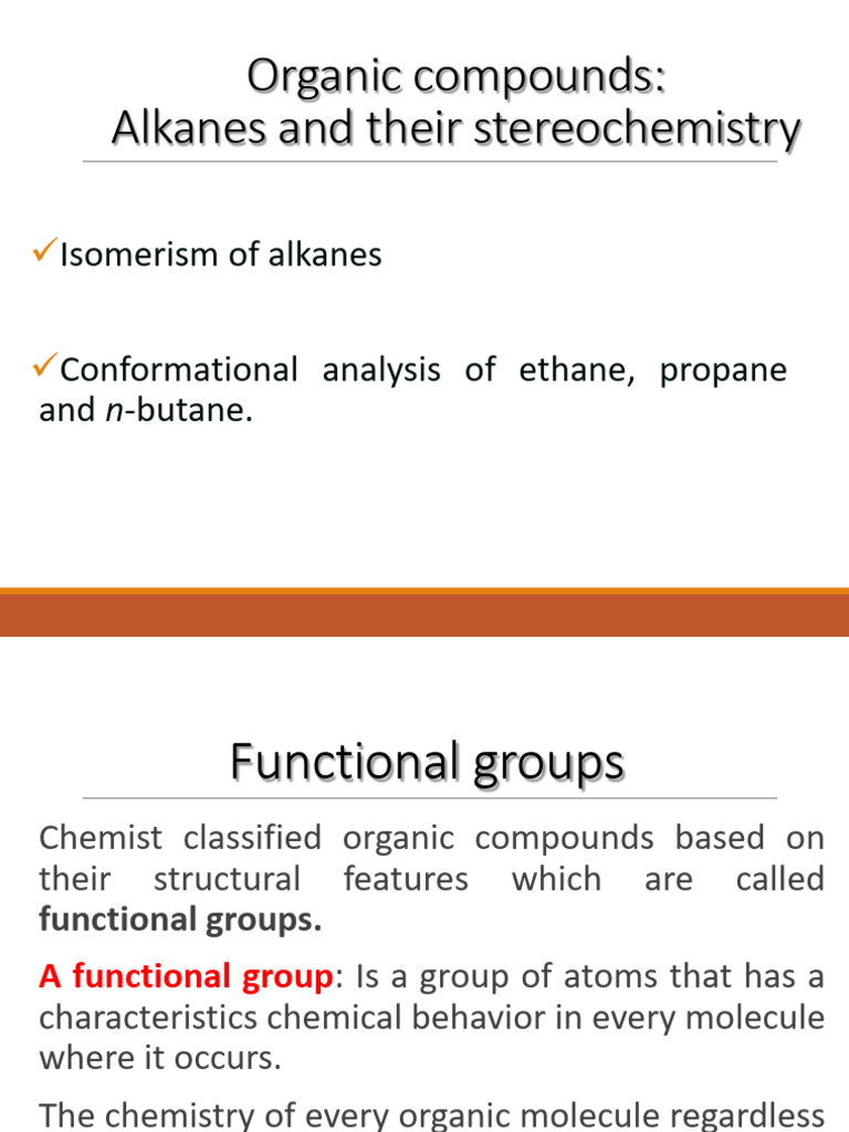 CH 1205_L3_2024 | PDF | Conformational Isomerism | Alkane