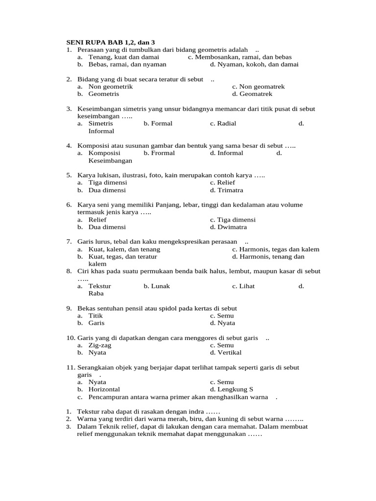 Dasar-Dasar Seni Rupa | PDF