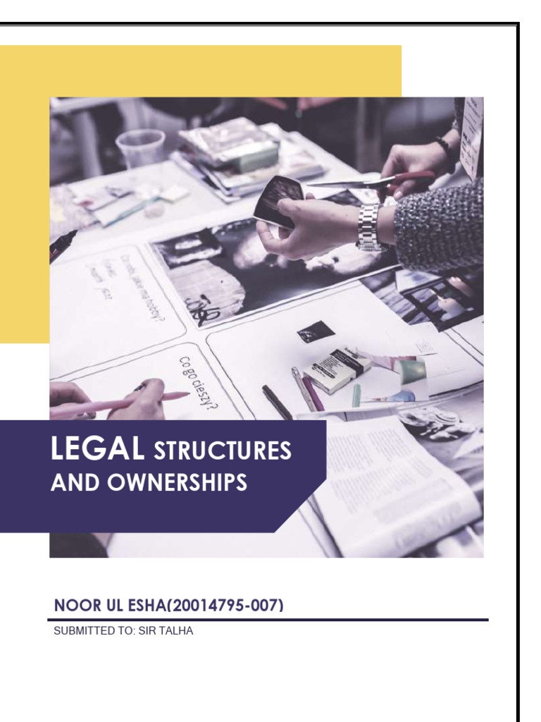 Legal Structures and Ownerships | PDF | Limited Liability Partnership ...