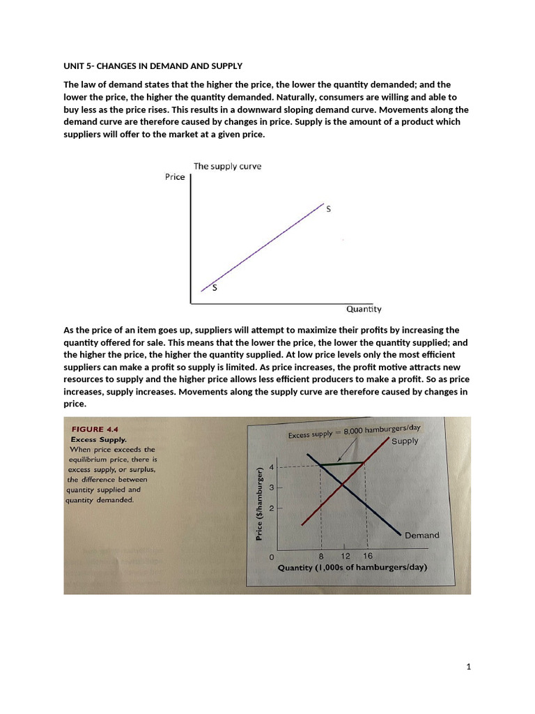 UNIT 5 | PDF | Economic Equilibrium | Utility