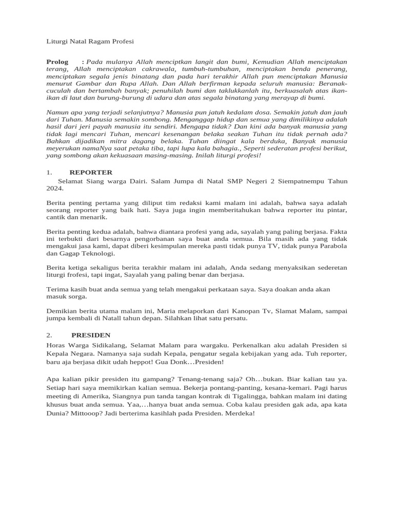 388322486-Liturgi-Natal-Ragam-Profesi | PDF