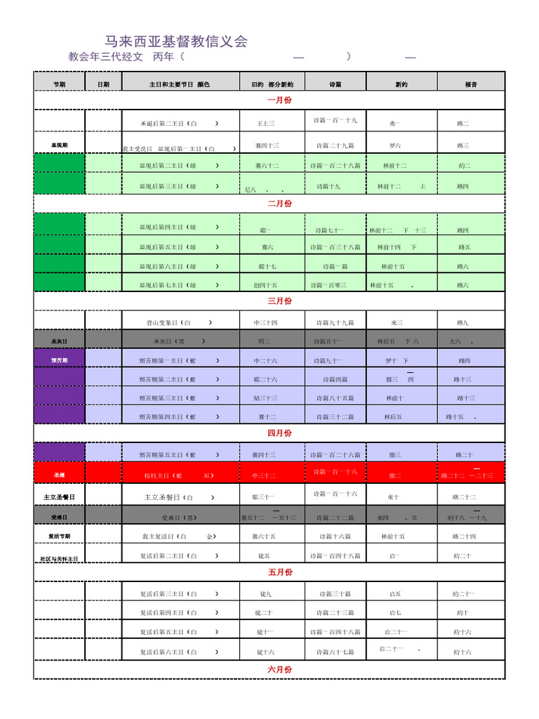 2025 LCM Lectionary Series C | PDF