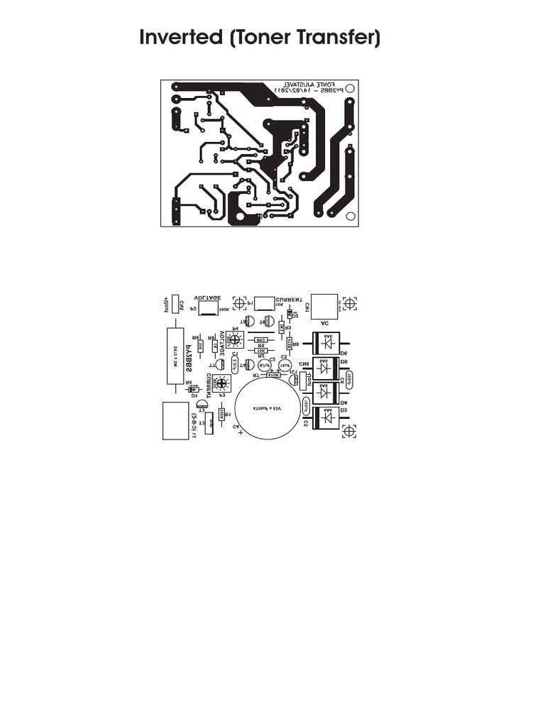 Inverted Toner Transfer Technique | PDF