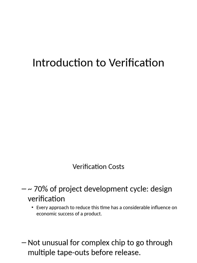 Verification in Product Development | PDF | Formal Verification | Software Bug