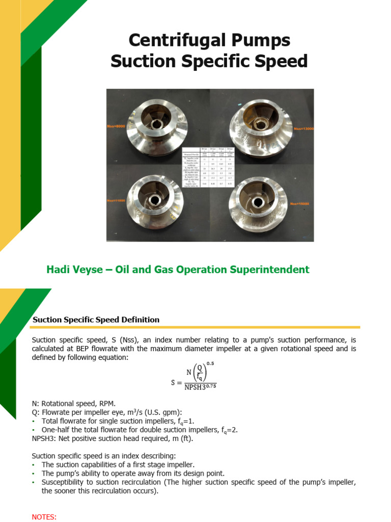 Centrifugal Pumps - Suction Specific Speed | PDF | Pump | Fluid Mechanics