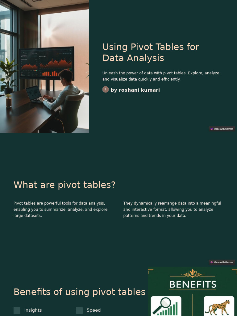 Using-Pivot-Tables-for-Data-Analysis | PDF | Data | Information Retrieval