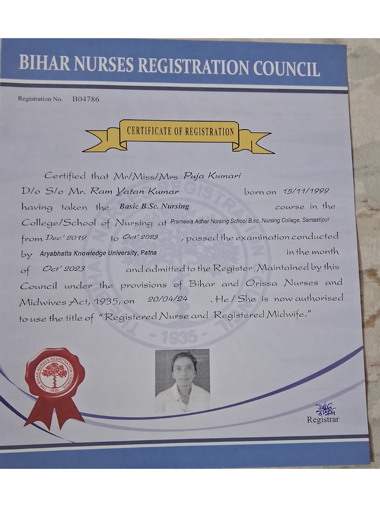 Bihar Nurshing Degree | PDF