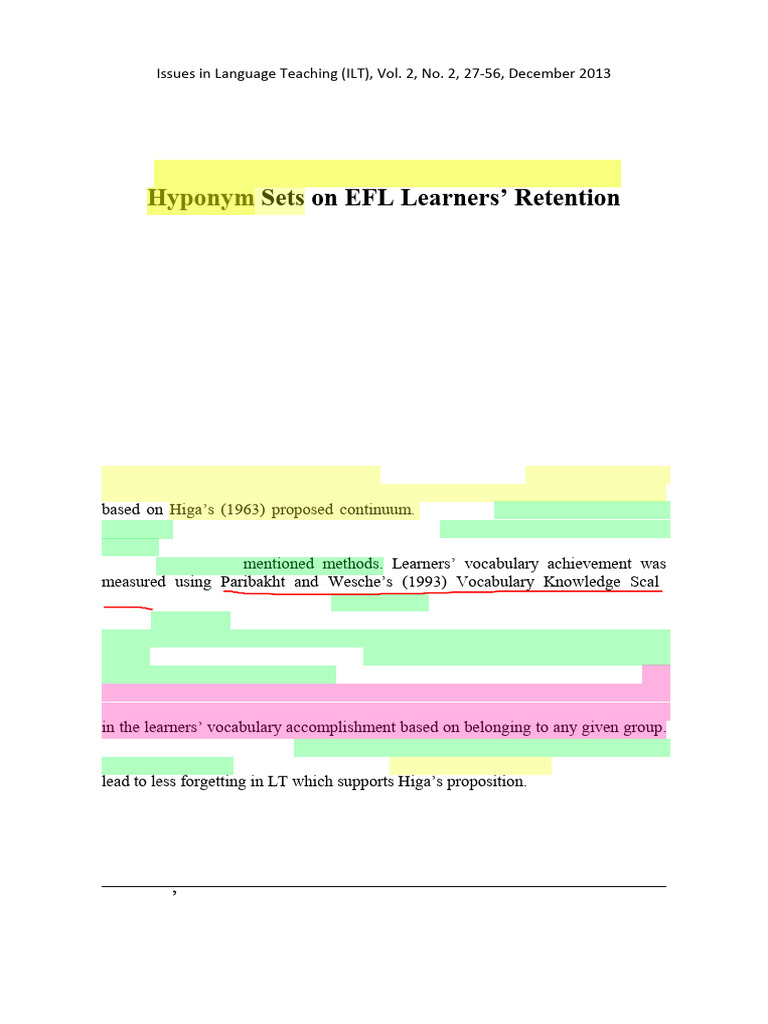 Reading 2.3 Highlight | PDF | Vocabulary | Linguistics