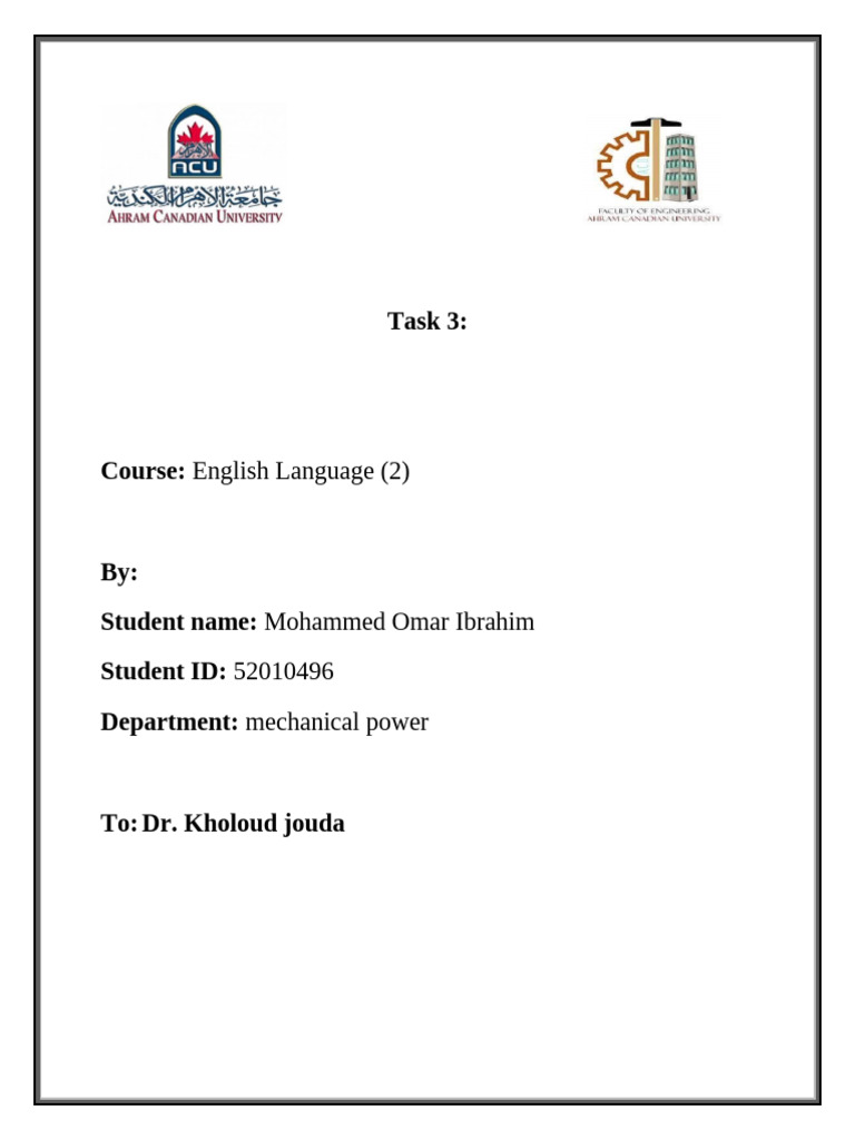 Assi 2 (Mohammed Omar Ibrahim 52010496) | PDF