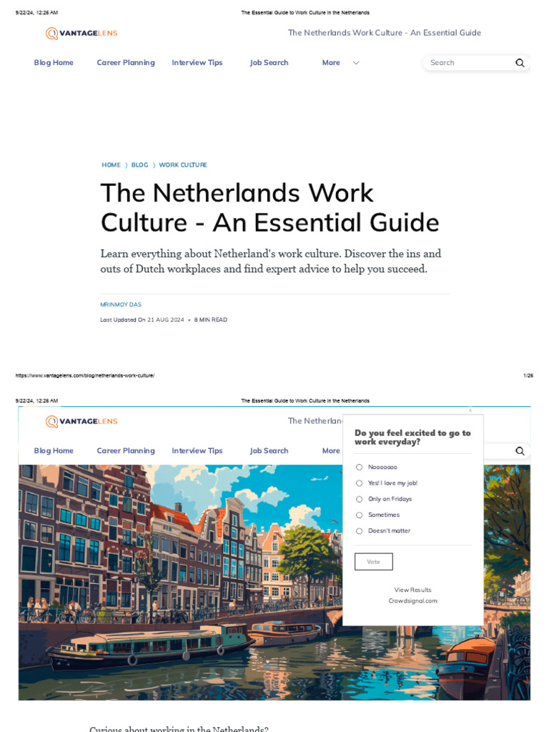 The Essential Guide to Work Culture in the Netherlands | PDF | Cost Of ...