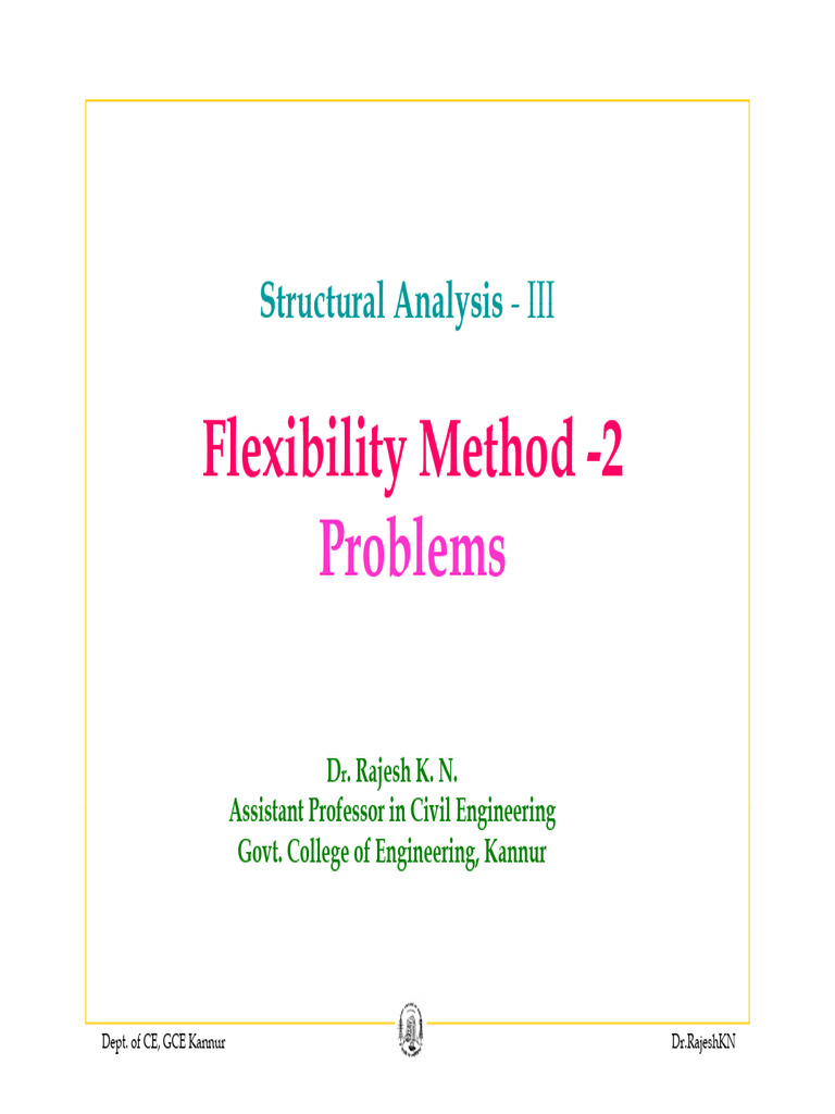 Module1 Flexibility 2 Problems Rajeshsir 140806045903 Phpapp02 | PDF | Structural Analysis ...