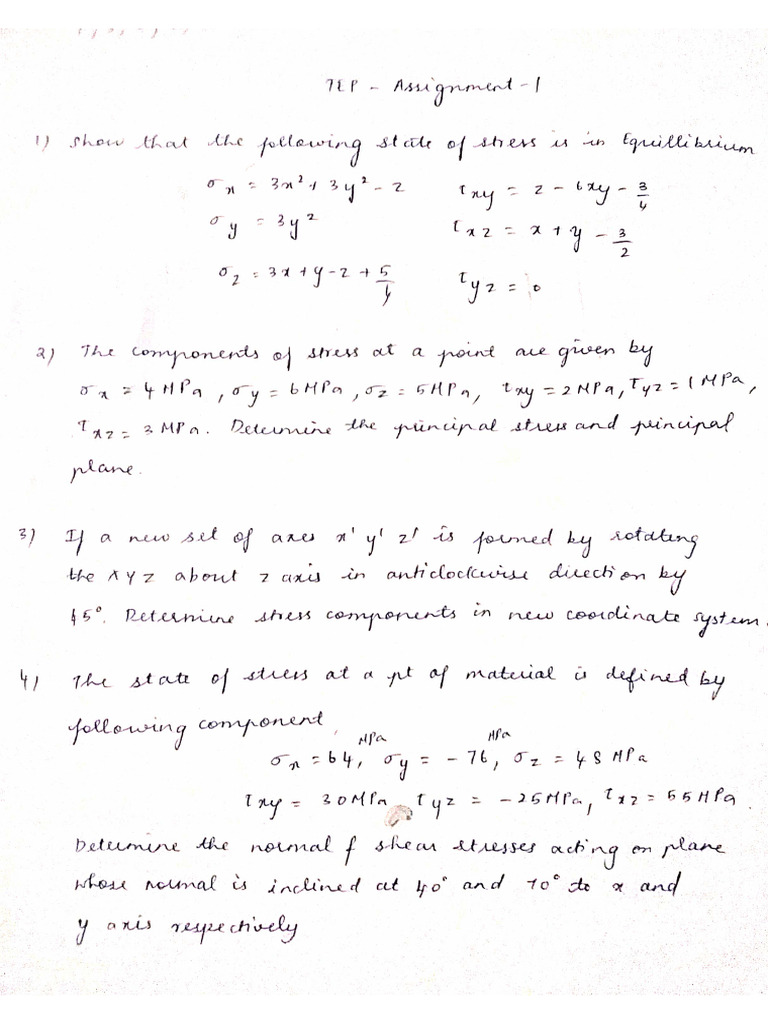 TEP Assignment | PDF