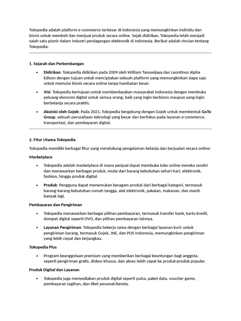 Tokopedia | PDF