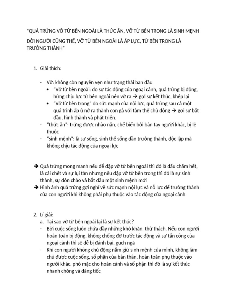 Qu TR NG V T Bên Ngoài Là TH C Ăn | PDF