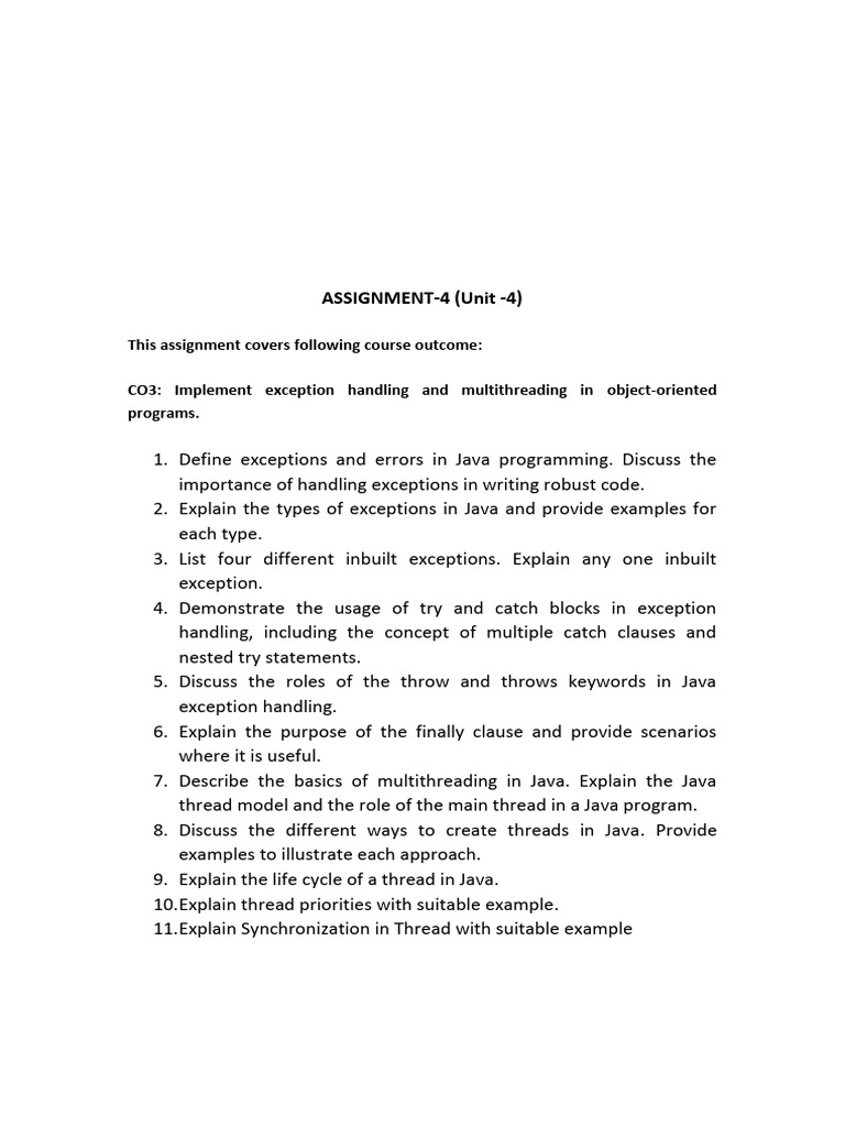 Assignment 4 OOPJ | PDF