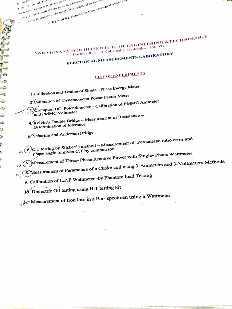 EMI lab 1st cycle | PDF