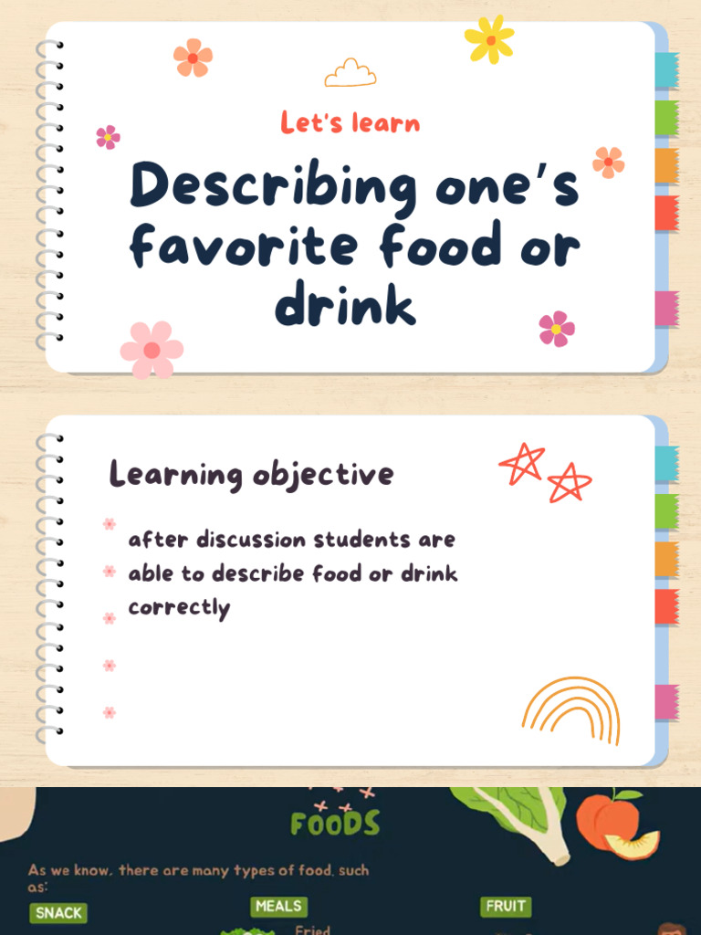 Describing food and drink_materi (teks) | PDF