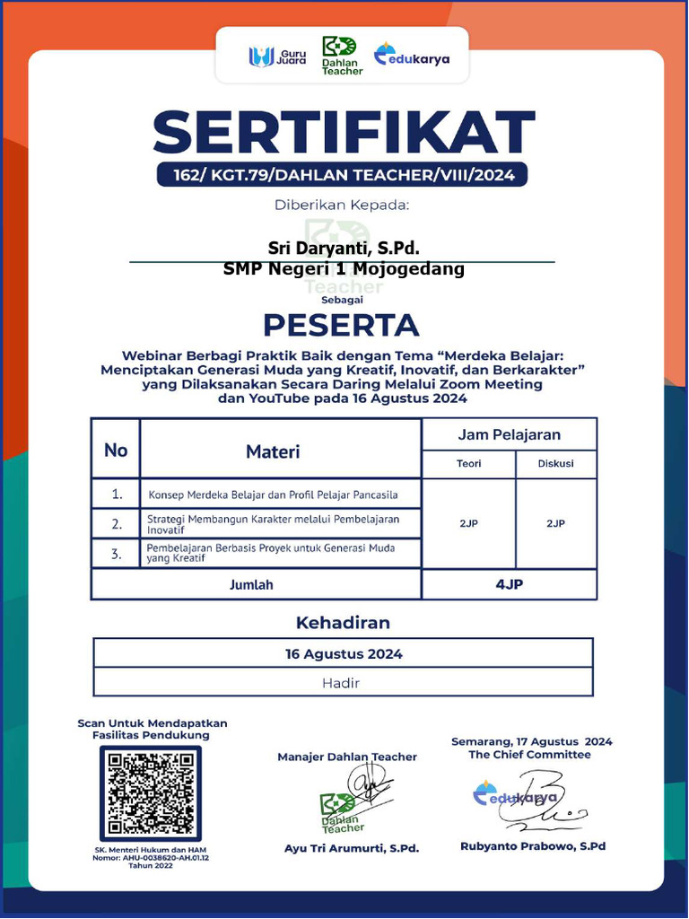 SD Sertf Web Agst 24 | PDF