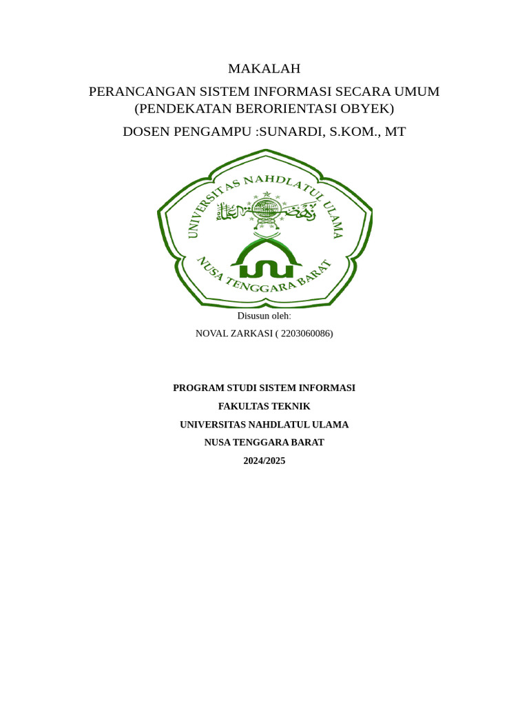 Makalah 1 Noval Zarkasi | PDF