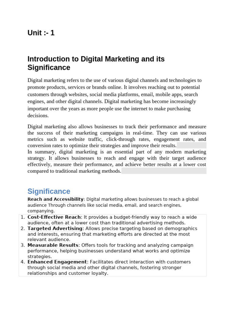 Digital Marketing and E-Commers Notes | PDF | Search Engine ...