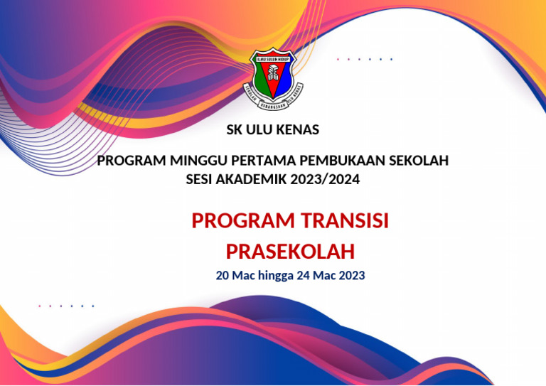 COVER JADUAL Program PRASEKOLAH | PDF