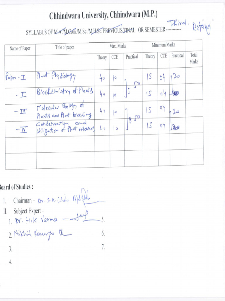 MSC Botany Sem III | PDF | Enzyme | Gene