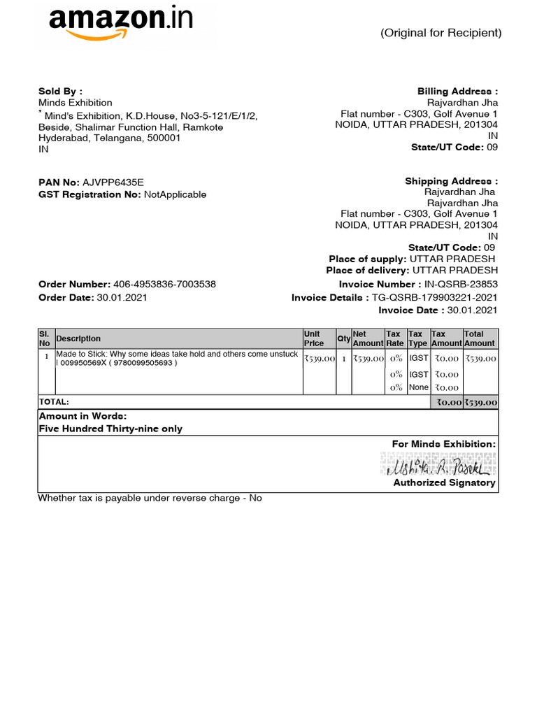 522716895-Books-and-Udemy-Invoice-4 | PDF | Invoice | Value Added Tax