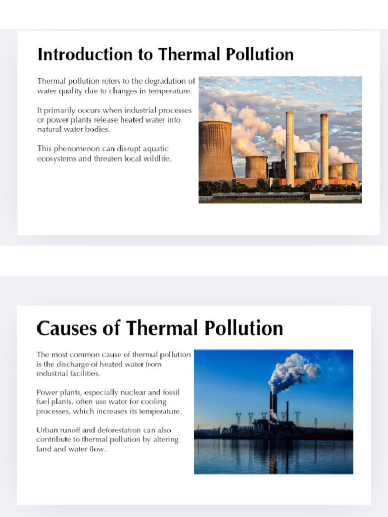 thermal pollution. | PDF