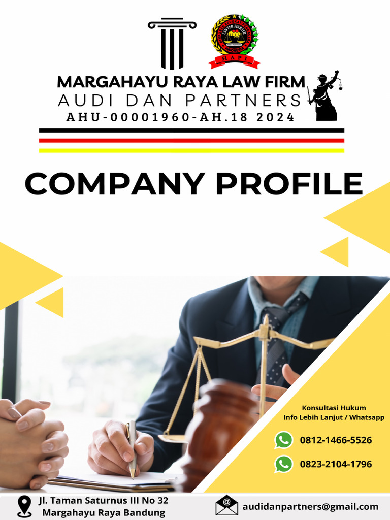 AHU Profil Company Margahayu Raya Law Firm, Audi Dan Partnes | PDF