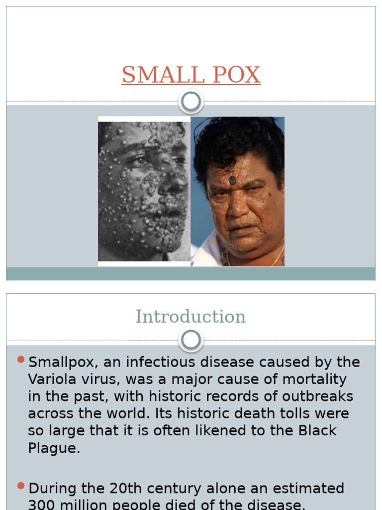 Seminar On Small Pox Disease | PDF | Smallpox | Viral Diseases
