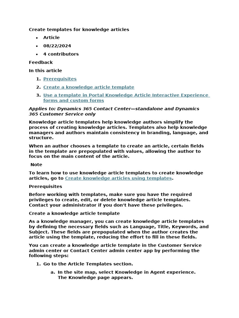 Create Template | PDF | Knowledge | Software Development