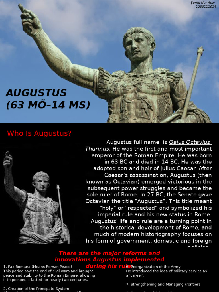 Augustus: Rome's First Emperor | PDF | Augustus | Roman Empire