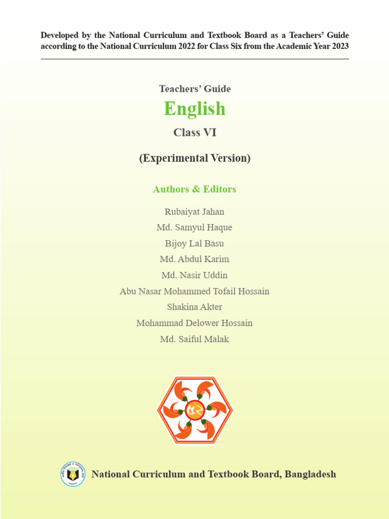 TG English Class 6 | PDF | Educational Assessment | Reading Comprehension