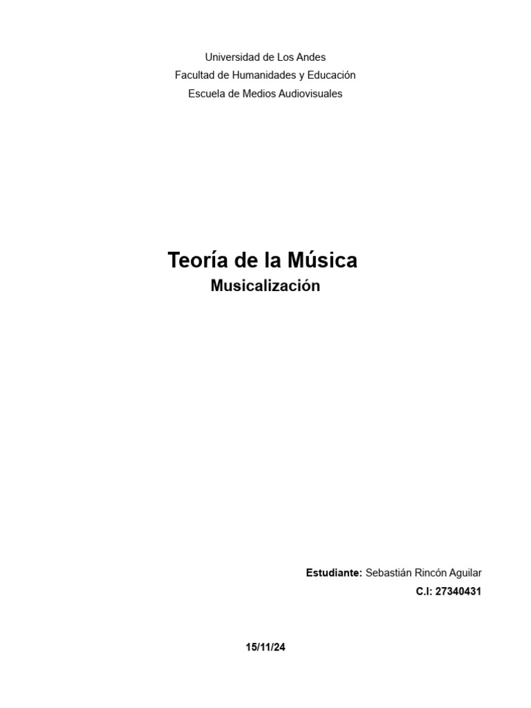 Sra - 27340431 - Teoría de La Musica - Musicalizacion - B2024 | PDF ...
